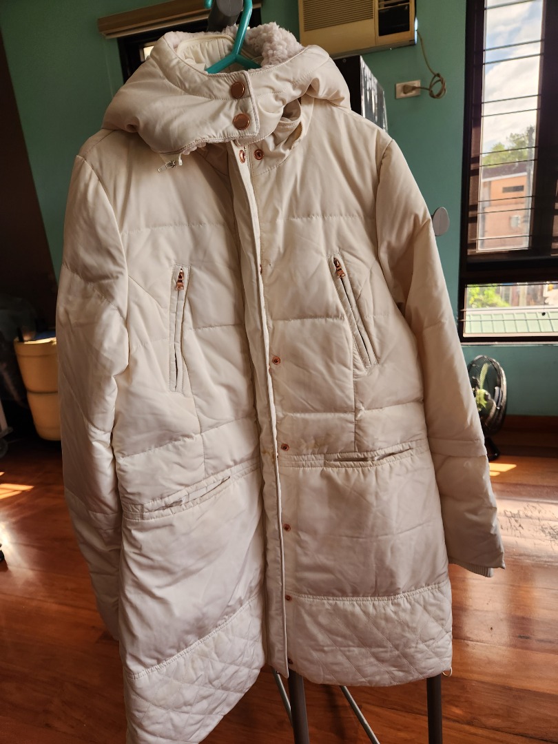 Baleno Down Winter Jacket with hood - White, Women's Fashion, Coats ...