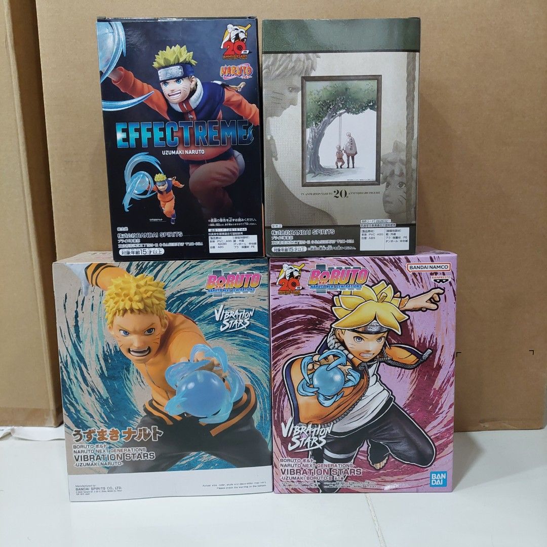 BANPRESTO NARUTO UZUMAKI BARUTO Set of 4 Figurine Effectreme Shounen ...