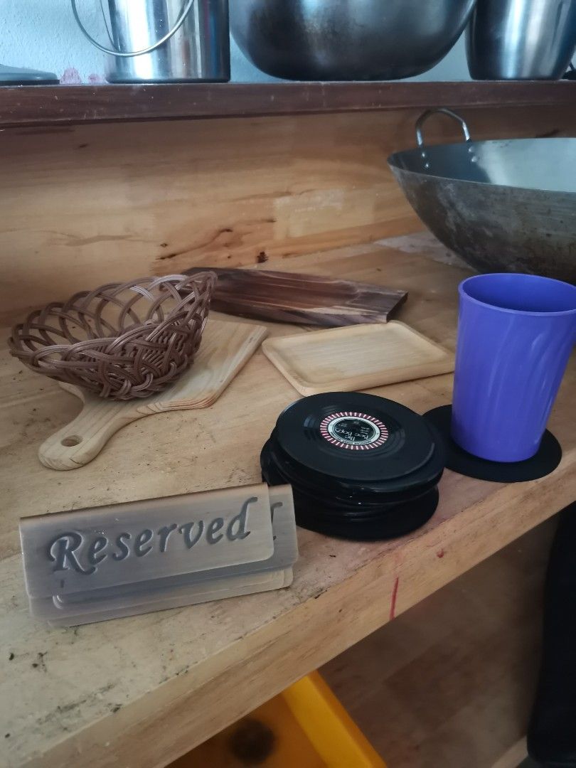 Barang cafe untuk dijual - reserved sign, lapik cawan, Hobbies & Toys ...