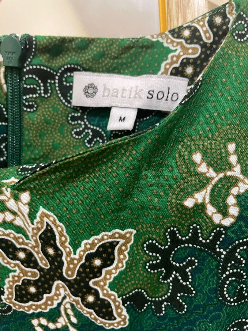 Batik Solo Blouse Warna Hijau, Fesyen Wanita, Pakaian Wanita, Atasan di ...