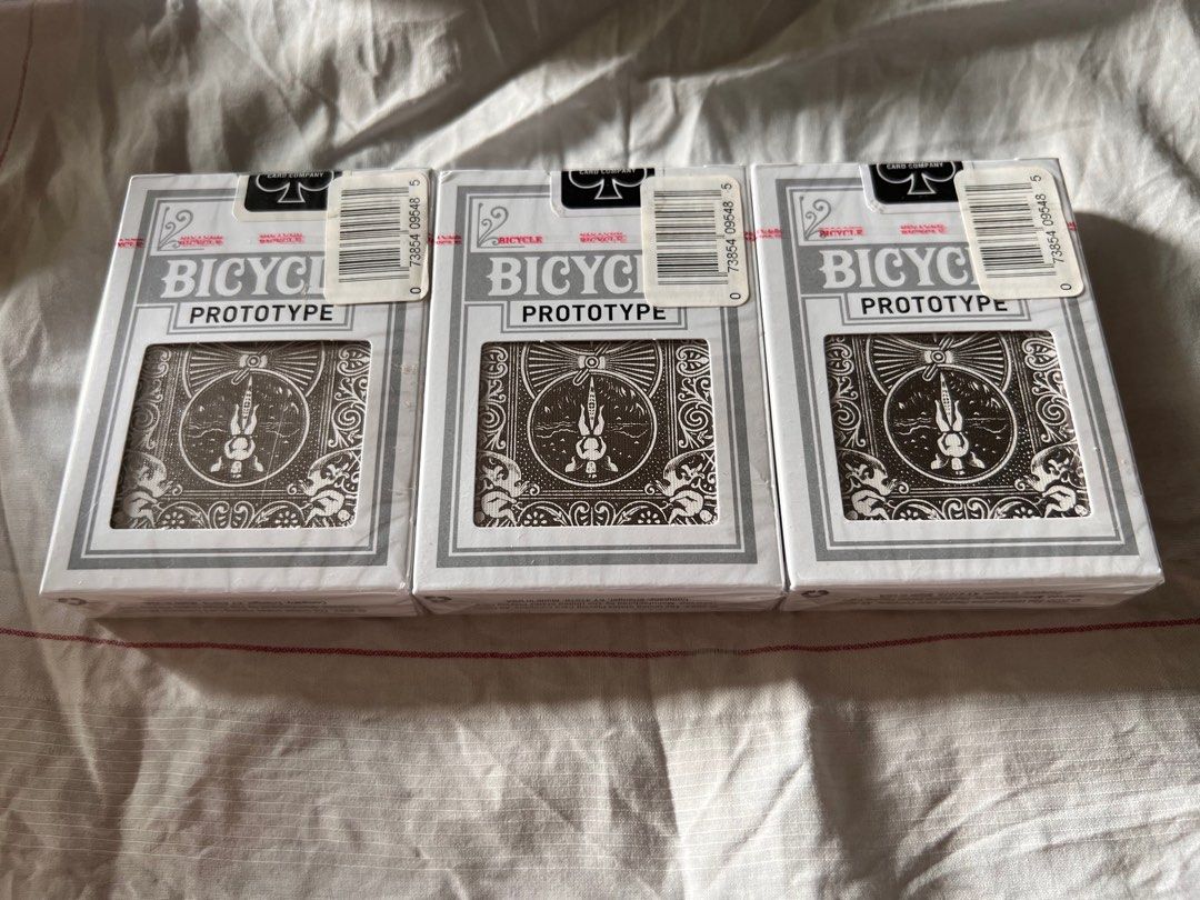 Bicycle Prototype Silver Playing Cards, Hobbies & Toys, Toys & Games on ...