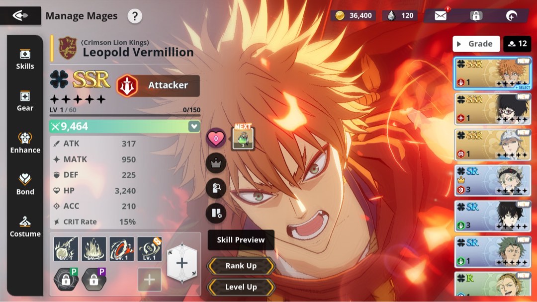 Black clover M reroll accounts 10 pull only, Video Gaming, Video Games ...