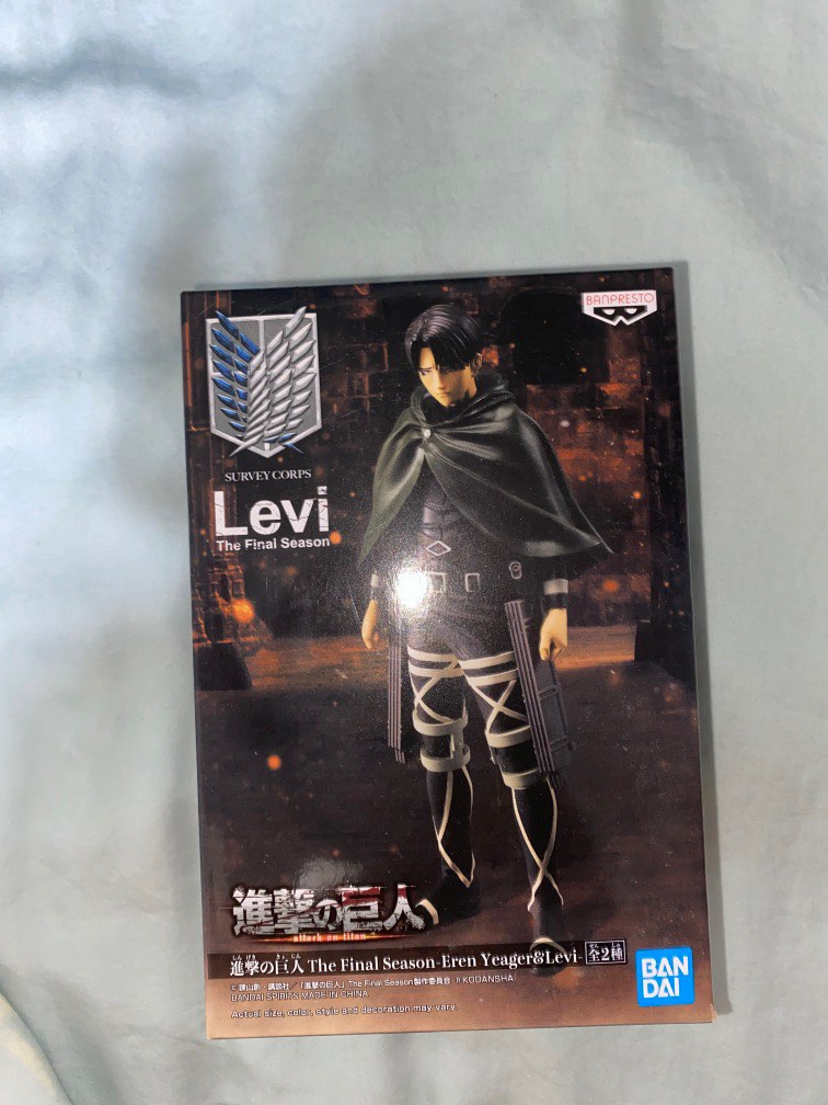 BNIB Levi The Final Season Survey Corps Figure Bandai Attack on Titan ...