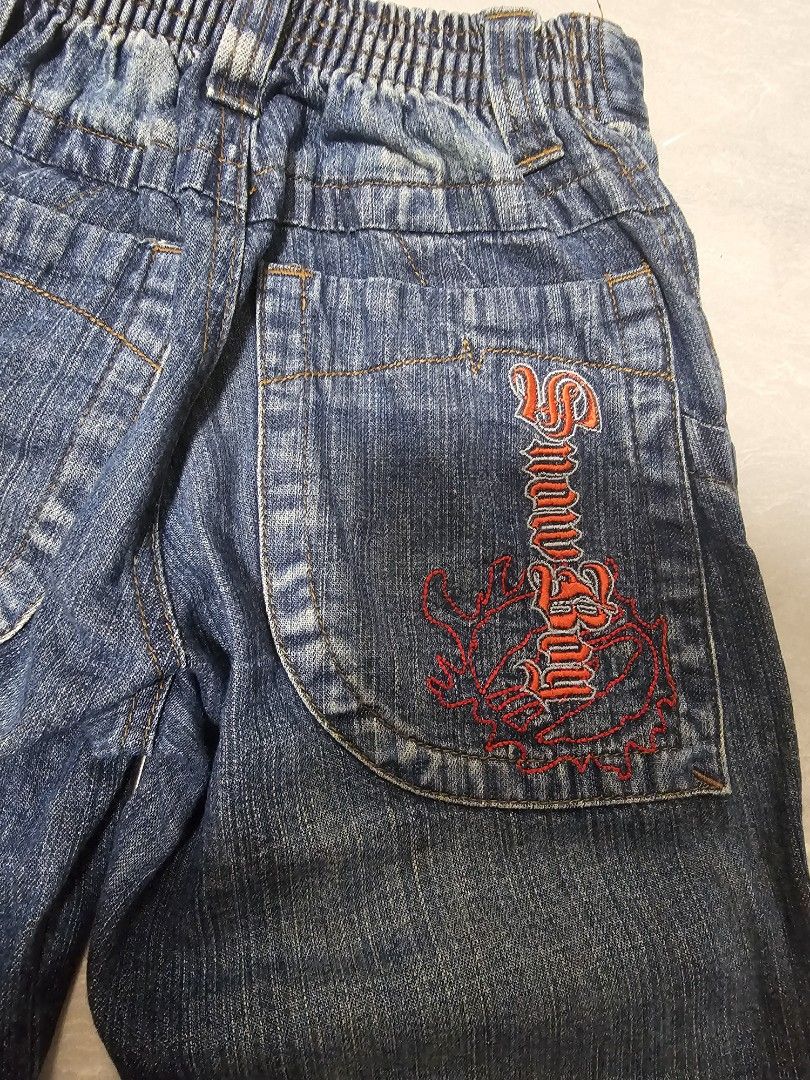 Boy Wide Leg Jeans, Babies & Kids, Babies & Kids Fashion on Carousell