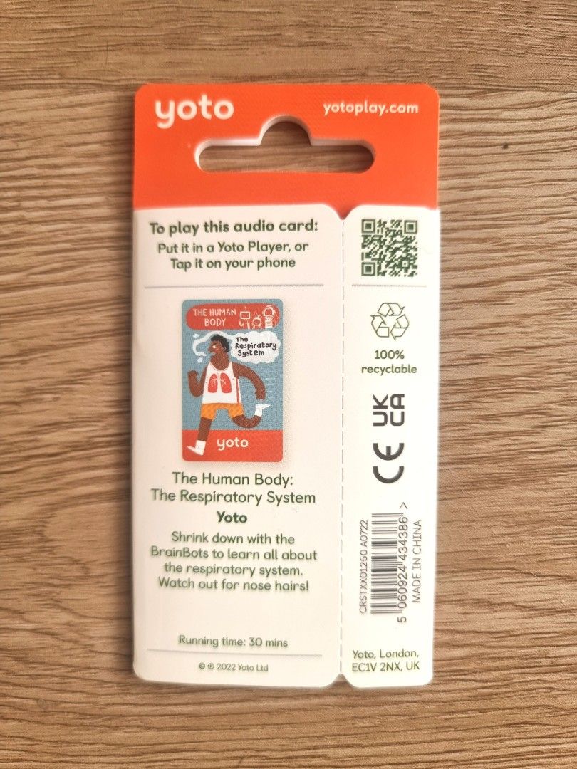 Brainbots The Respiratory System Yoto card, Hobbies & Toys, Toys ...