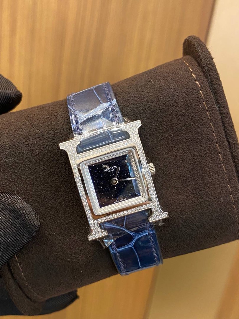 (BRAND NEW) 2023 HERMES H DIAMOND REF HH4.230 31MM QUARTZ WATCH -FULL ...
