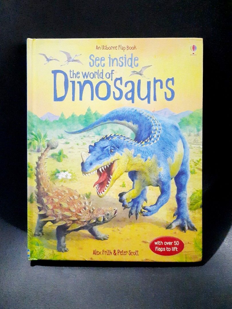 Buku Anak Dino Usborne Flap Book - See Inside the World of Dinosaurs ...