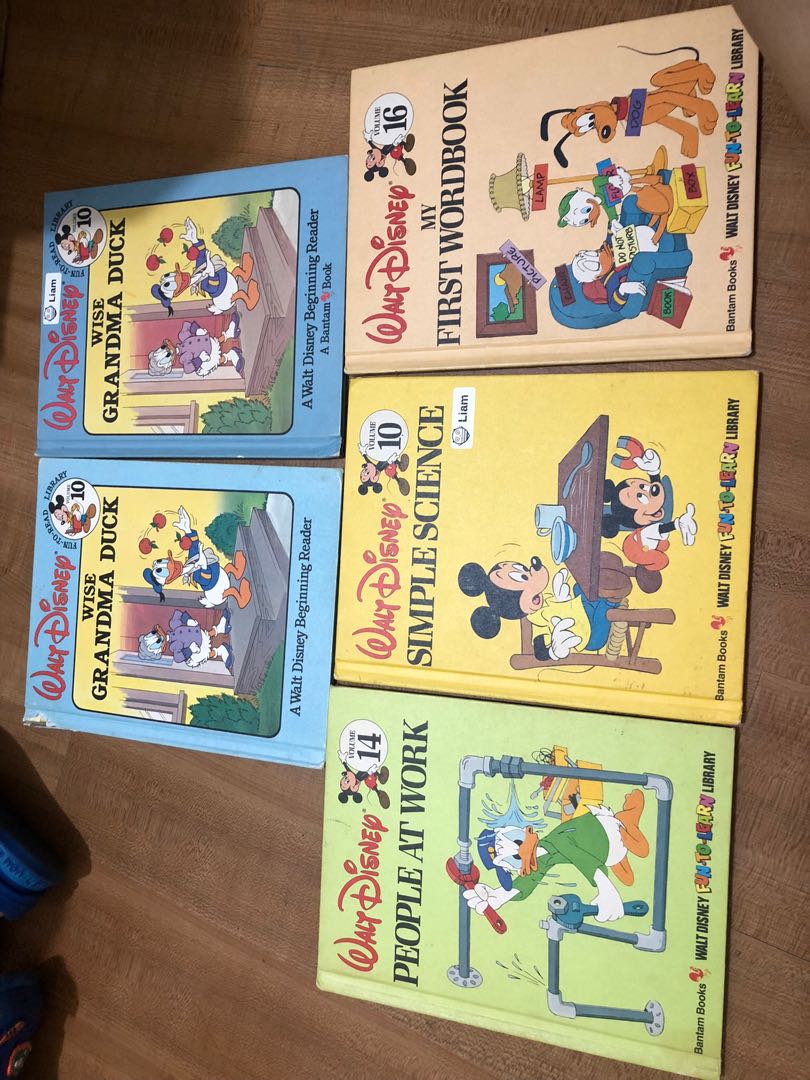 Bundle of 4 pcs Walt Disney hard bound books, Hobbies & Toys, Books ...