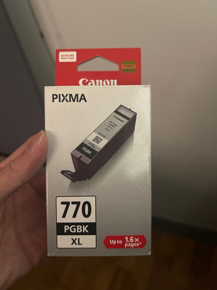 Canon Pixma Black Ink 770 PGBK XL, Computers & Tech, Printers, Scanners ...