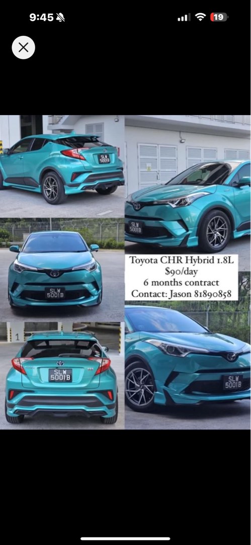Car rental Toyota CHR 1.8, Cars, Car Rental on Carousell