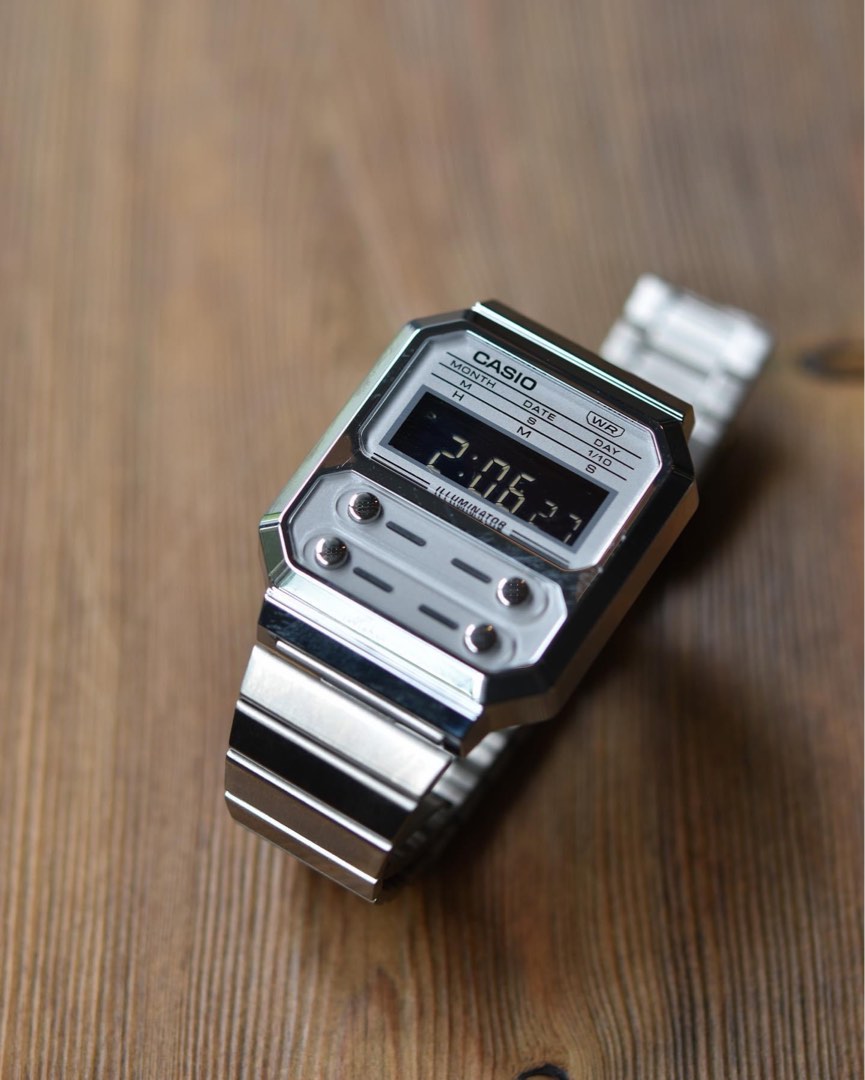 Casio Ripley A100WE-7 A100WE-7B, Men's Fashion, Watches & Accessories ...