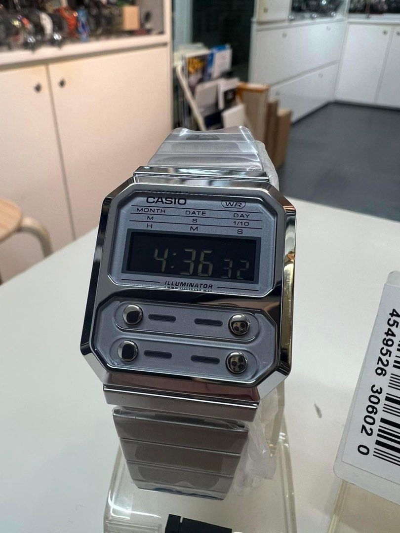 Casio Ripley A100WE-7 A100WE-7B, Men's Fashion, Watches & Accessories ...