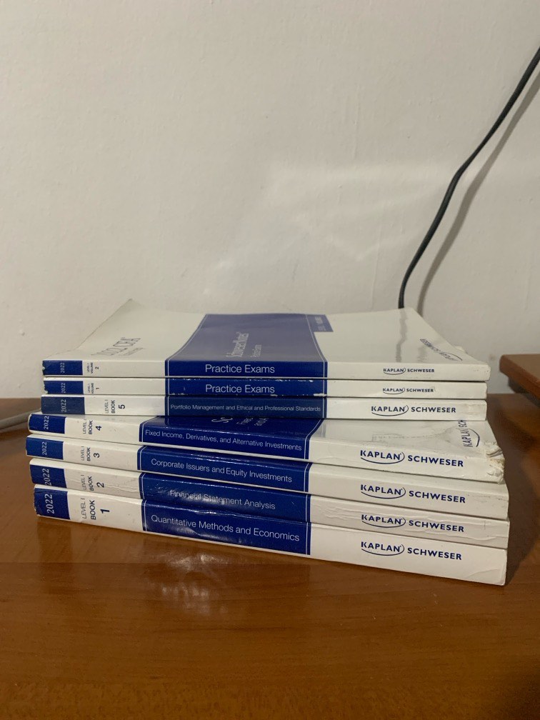 CFA 2022 Schweser Level 1, Hobbies & Toys, Books & Magazines ...