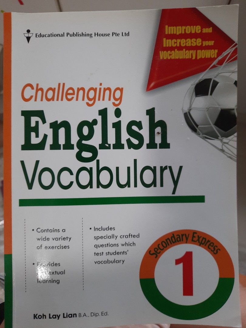 Challenging English Vocabulary Sec 1, Hobbies & Toys, Books & Magazines ...