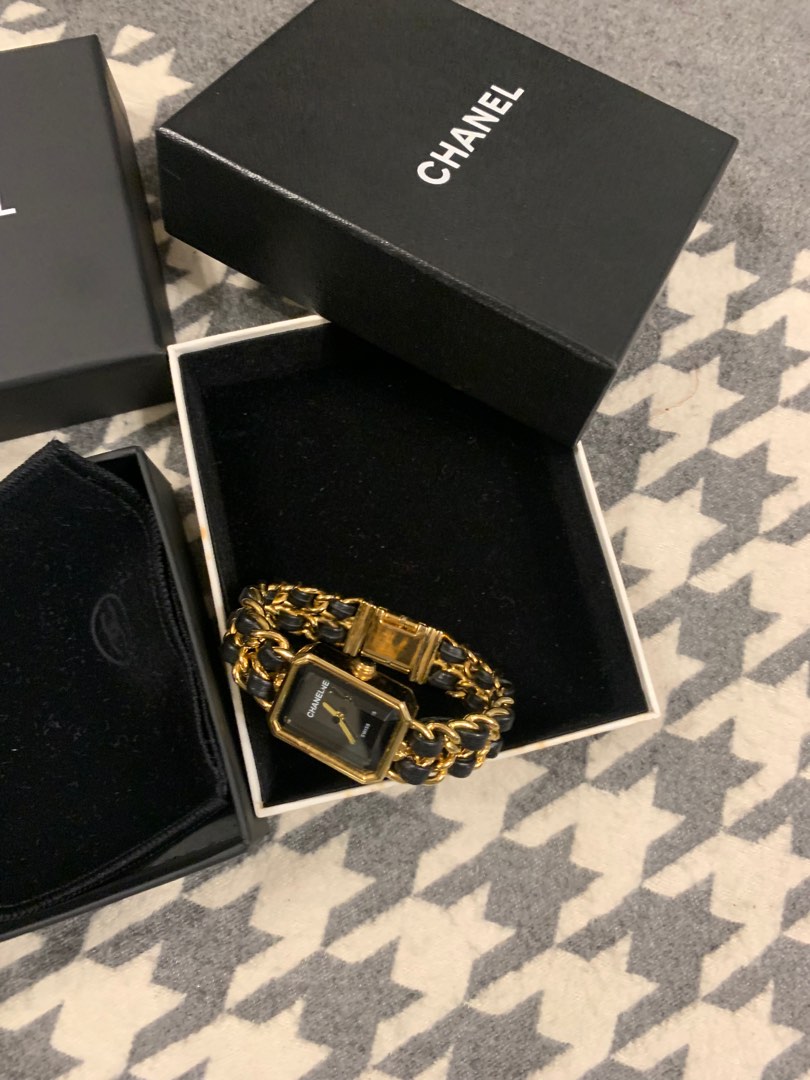 Chanel watch box with pouch, Luxury, Accessories on Carousell