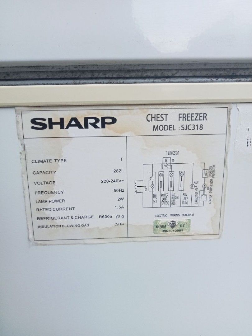 Chest Freezer 300L, TV & Home Appliances, Kitchen Appliances ...