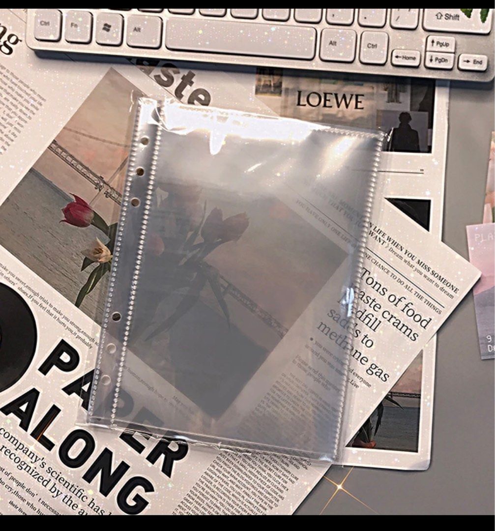 Clear A5 Binder Refill 1 Pocket Plastic Sleeves, Hobbies & Toys ...