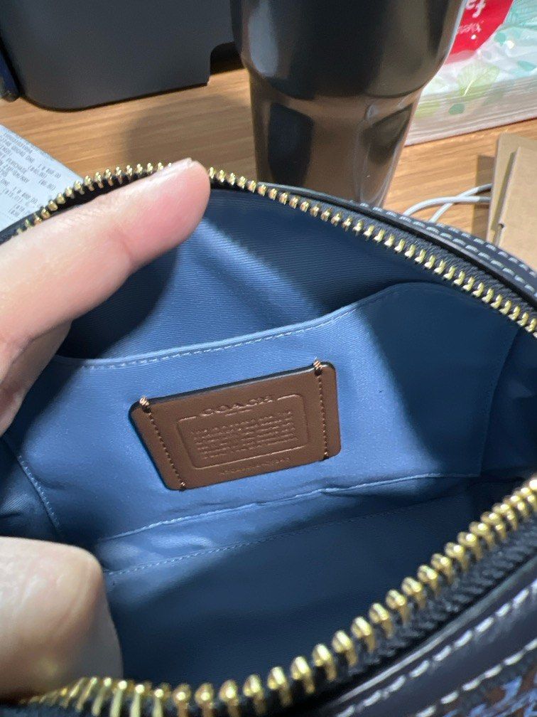 Coach Madi Crossbody Bag with Monogram in Navy, Women's Fashion, Bags ...