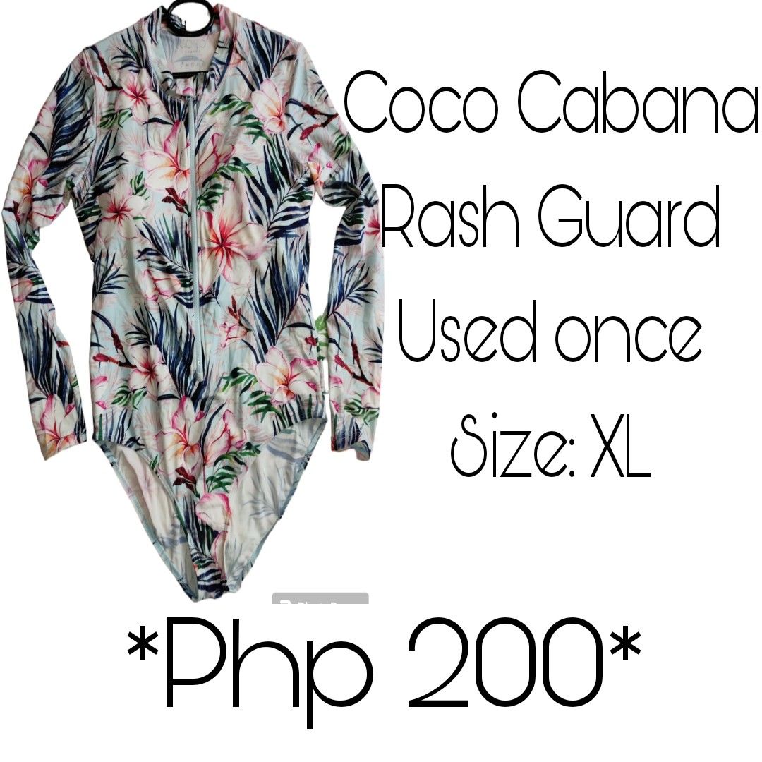 Coco Cabana Rash Guard (Plus Size), Women's Fashion, Swimwear, Rash ...