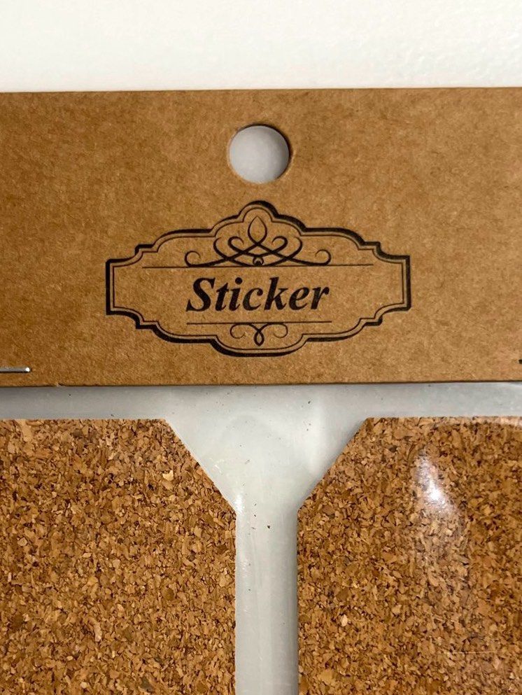 Cork Tag Sticker (new), Hobbies & Toys, Stationery & Craft, Craft ...