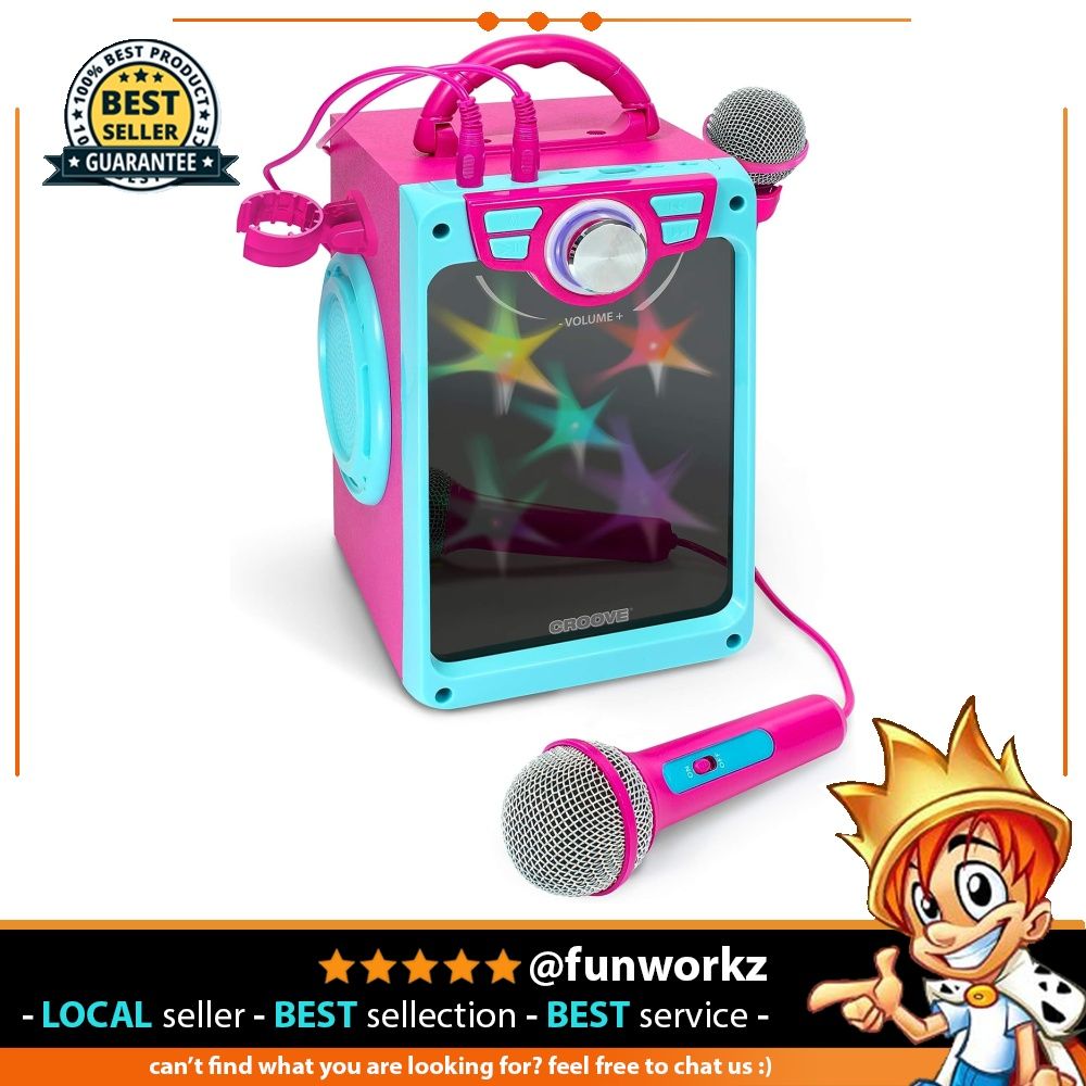 Croove Karaoke Machine for Kids | Karoke Set with 2 Microphones ...