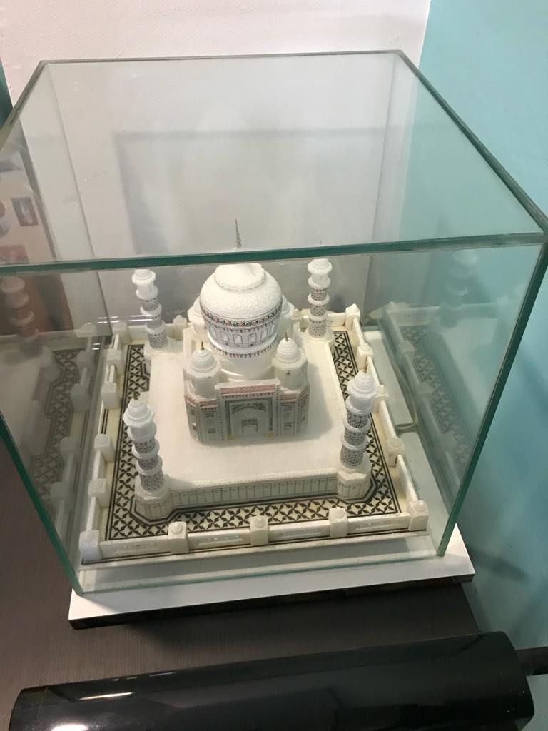 Decorative lamp Taj Mahal + glass case, Furniture & Home Living, Home ...