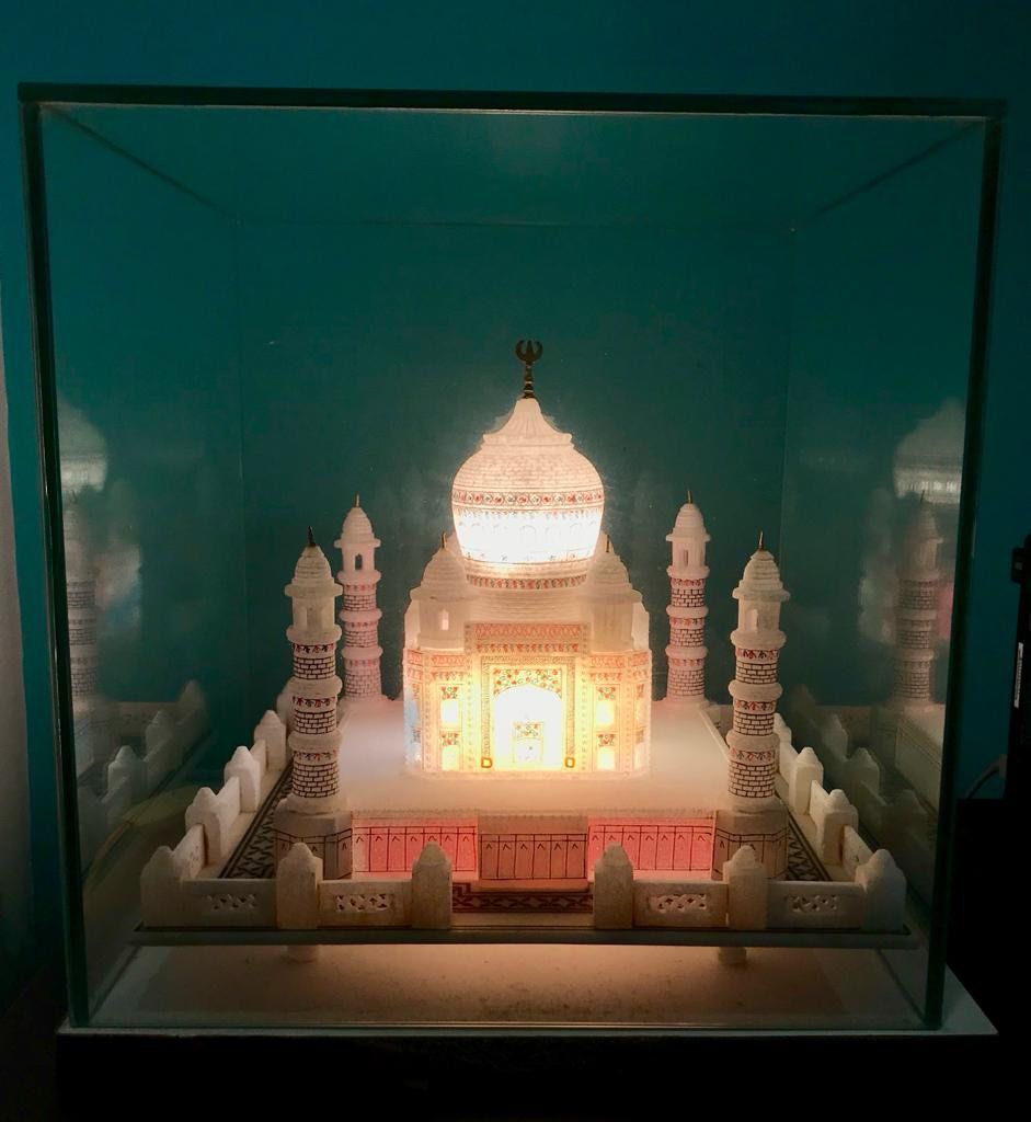 Decorative lamp Taj Mahal + glass case, Furniture & Home Living, Home ...