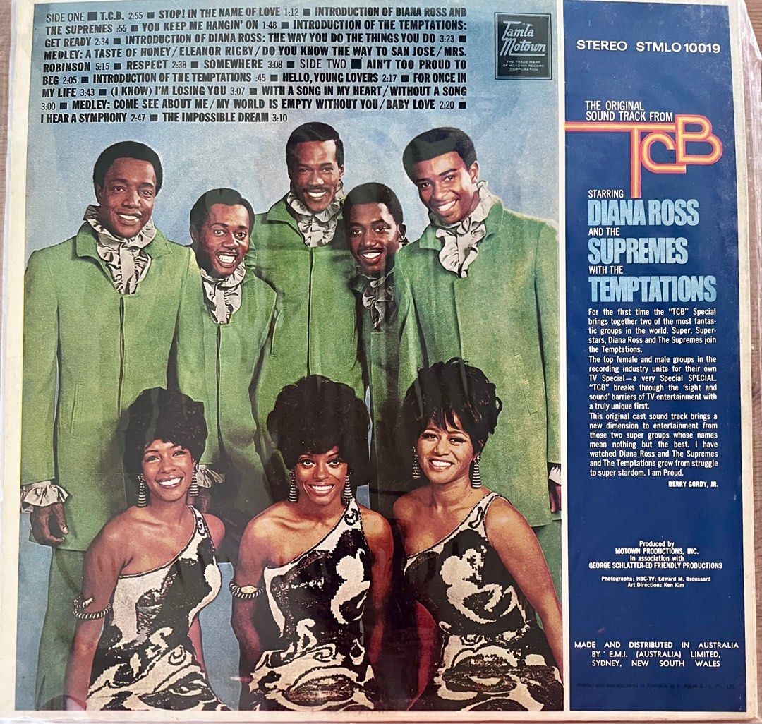 Diana Ross And The Supremes With The Temptations Vinyl - OST from TCB ...