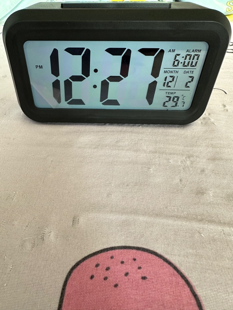 Digital Alarm Clock, Furniture & Home Living, Home Decor, Clocks on ...