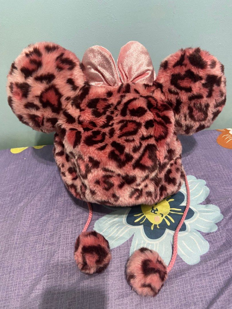 Disney - Minnie Mouse cap (pink leopard print), Hobbies & Toys, Toys ...