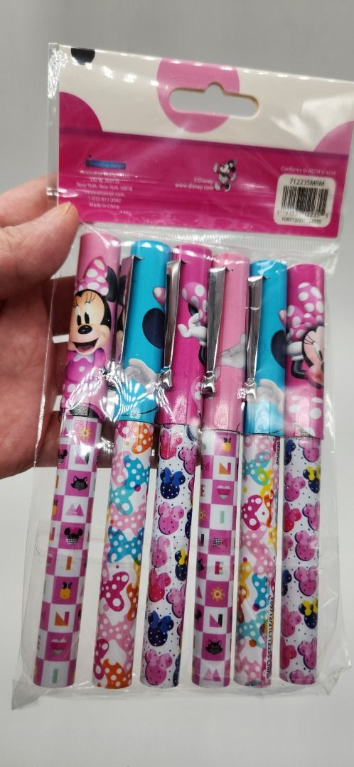 Disney Pen Set Minnie Mouse Black Ink Birthday Gift, Hobbies & Toys ...