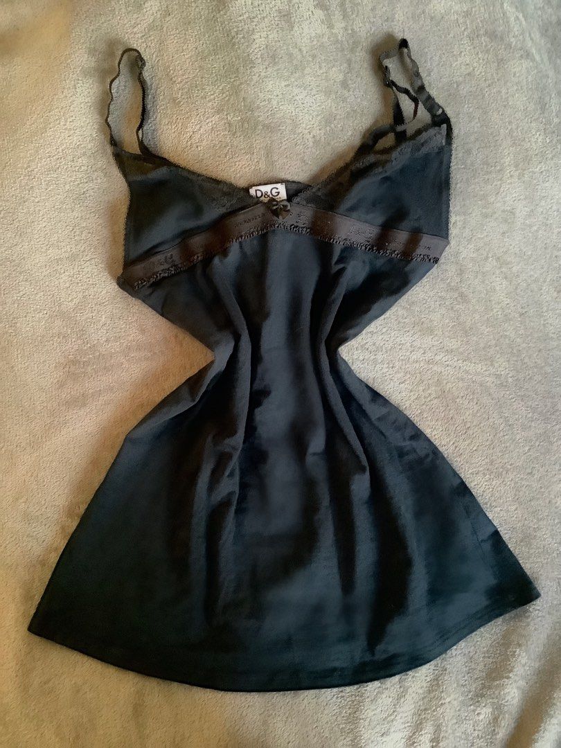 Dolce & gabbana underwear dark blue bodycon lingerie dress, Women's ...