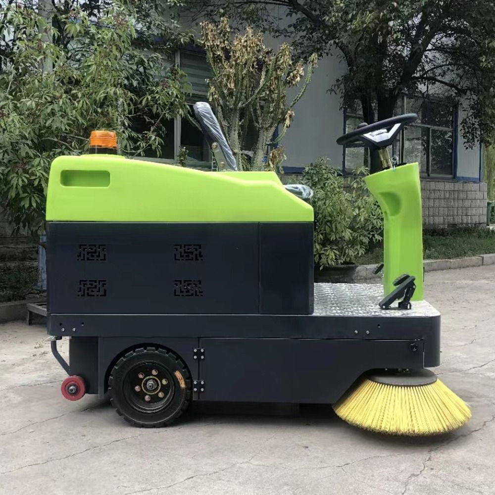 Electric sweeper floor cleaning machine /sweeper with steel brush ...