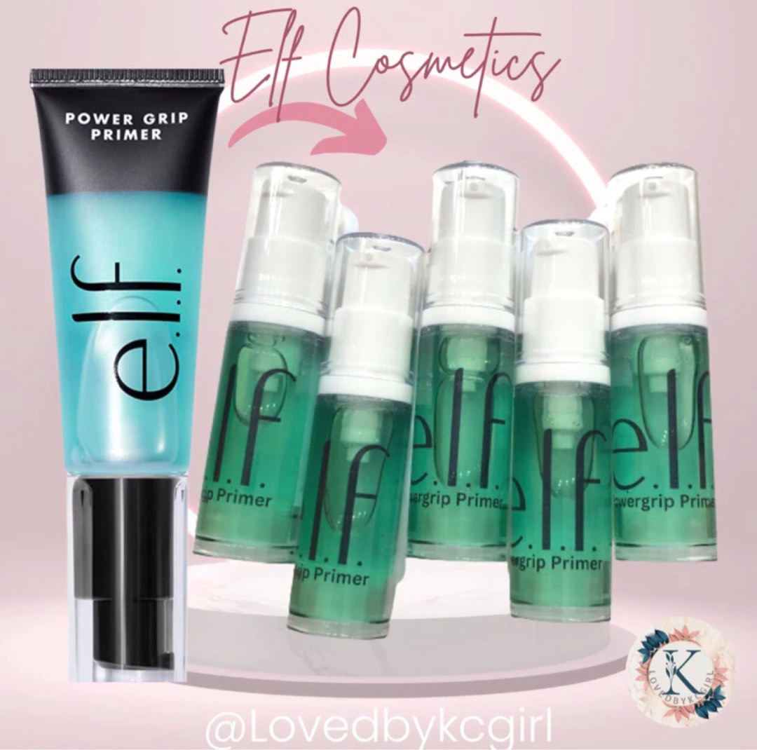 ELF cosmetics Powergrip makeup primer 7mL Decant, Beauty & Personal ...