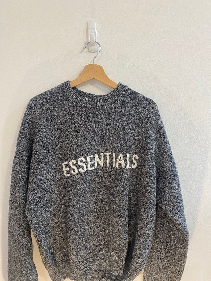 Essentials knit sweater, Men's Fashion, Coats, Jackets and Outerwear on ...