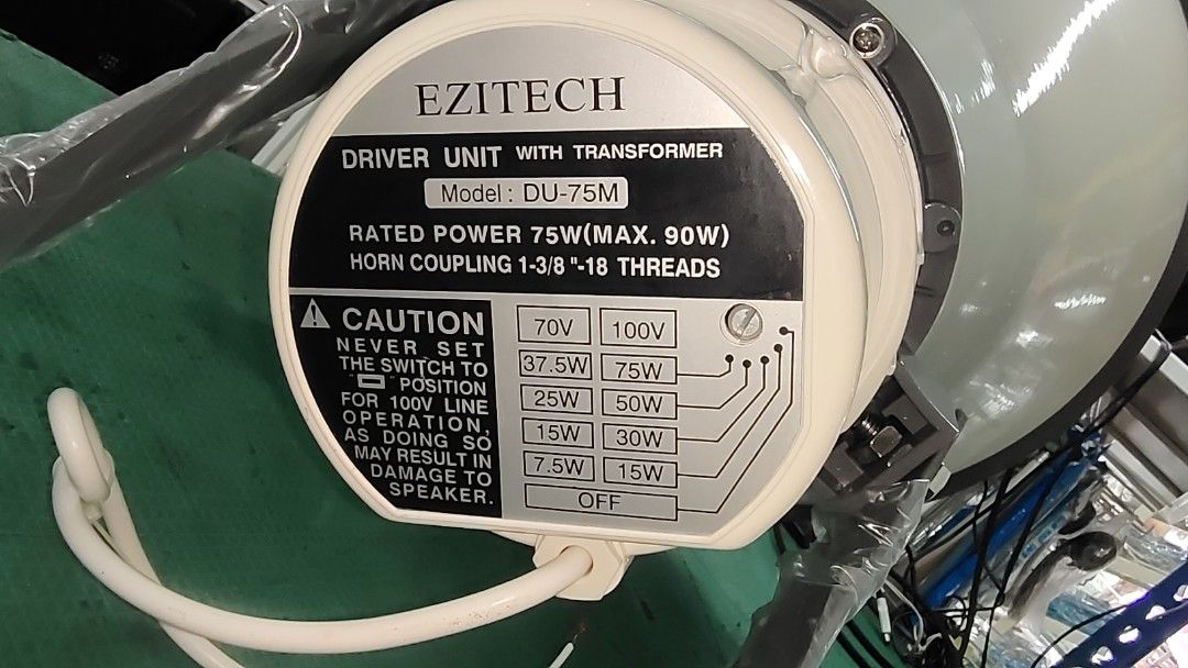 Ezitech 20 inch horn Speaker, TV & Home Appliances, TV & Entertainment ...