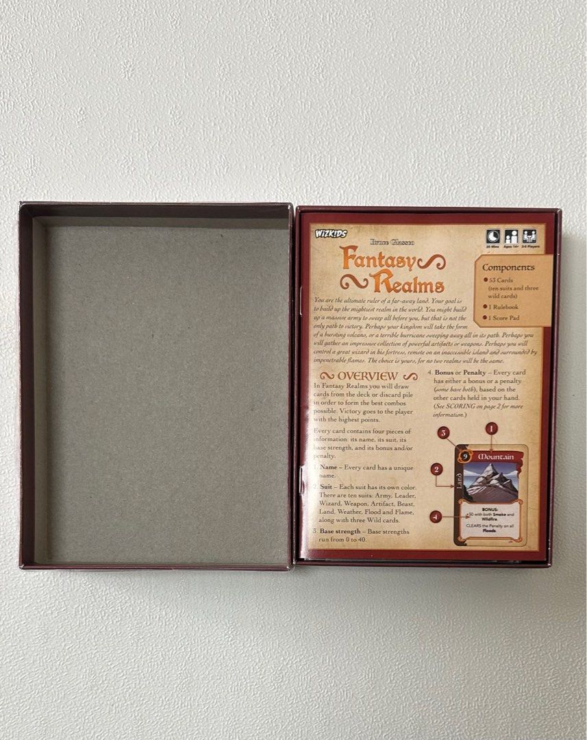 Fantasy Realms board game card game, Hobbies & Toys, Toys & Games on ...