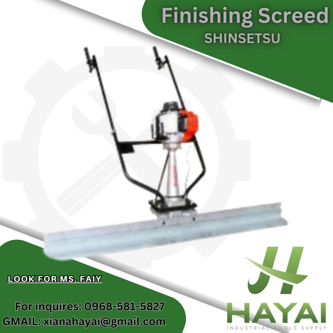 Finishing Screed SHINSETSU, Commercial & Industrial, Construction Tools ...