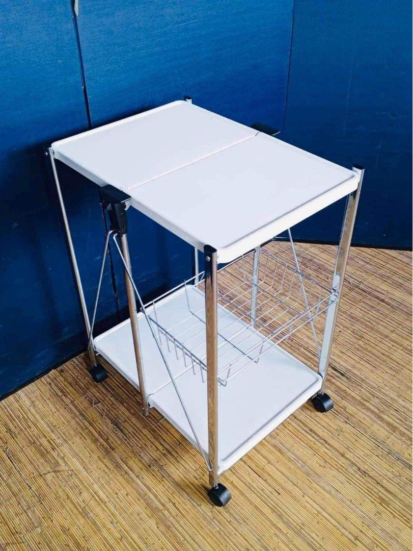 Folding kitchen trolley, Furniture & Home Living, Furniture, Shelves ...