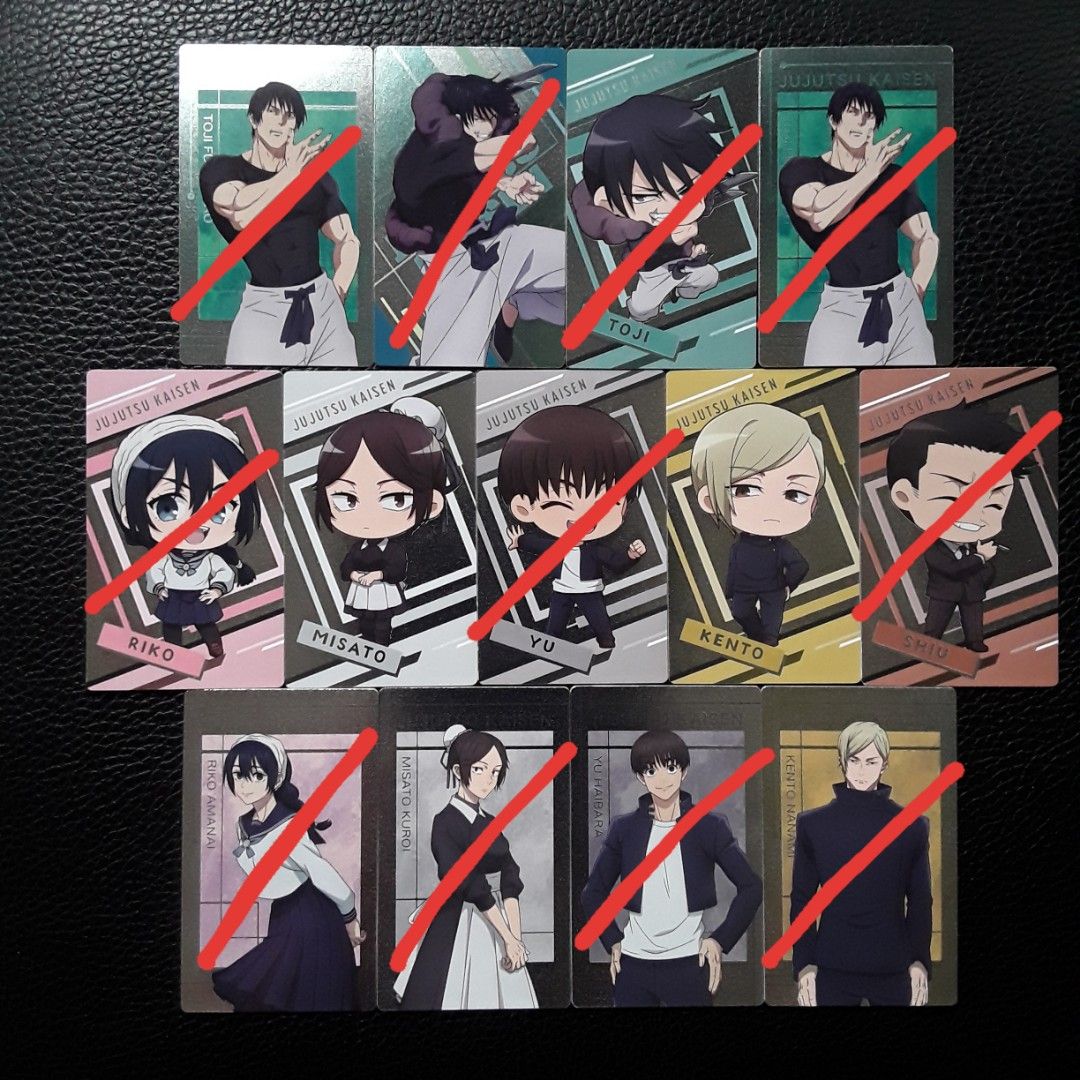 [$4 for remaining cards] JJK Jujutsu Kaisen Card Collection (Toji ...