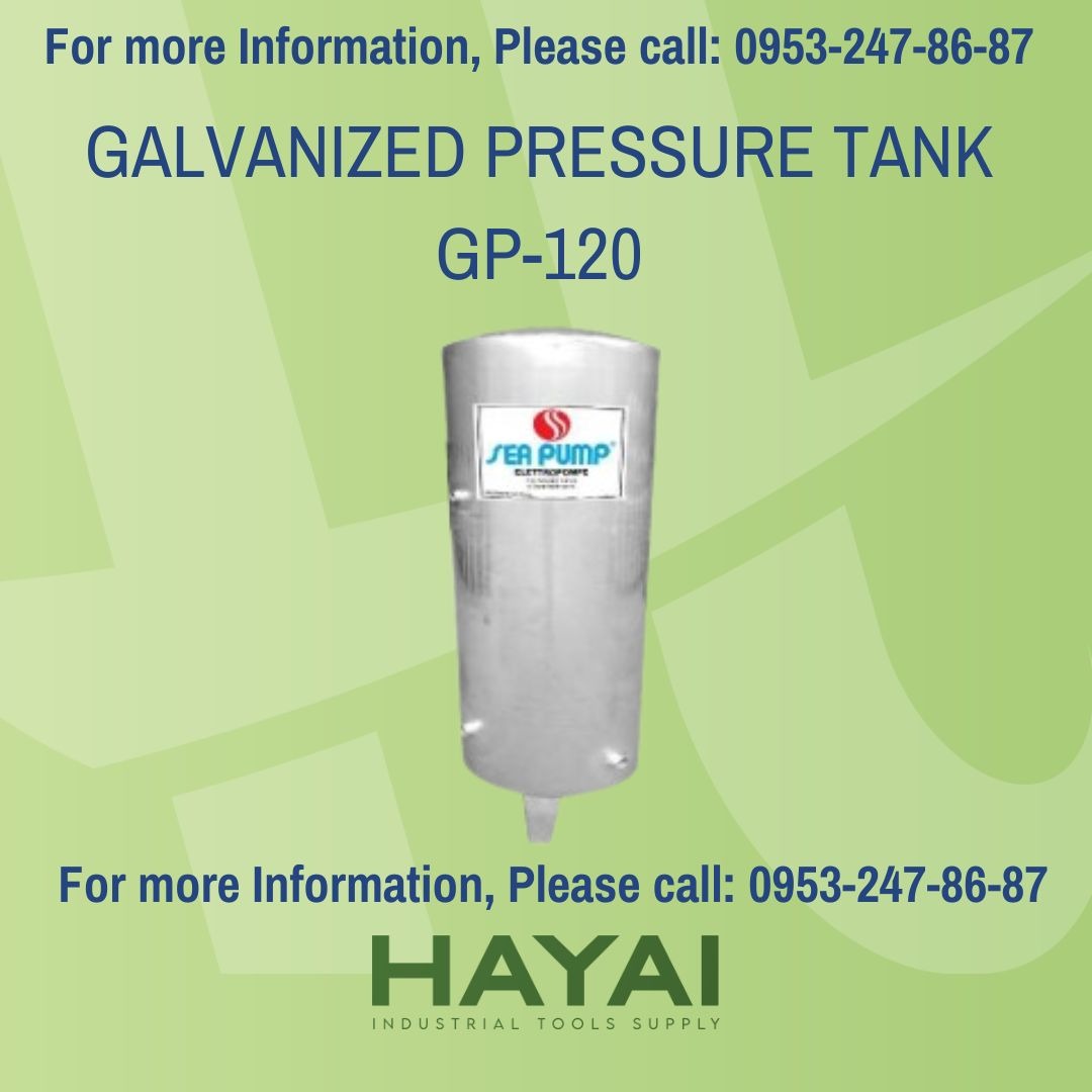 GALVANIZED PRESSURE TANK GP-120, Commercial & Industrial, Construction ...