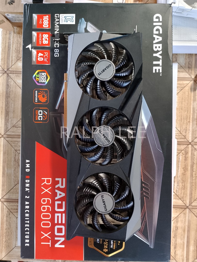 GIGABYTE TX 6600 XT 8GB, Computers & Tech, Parts & Accessories ...