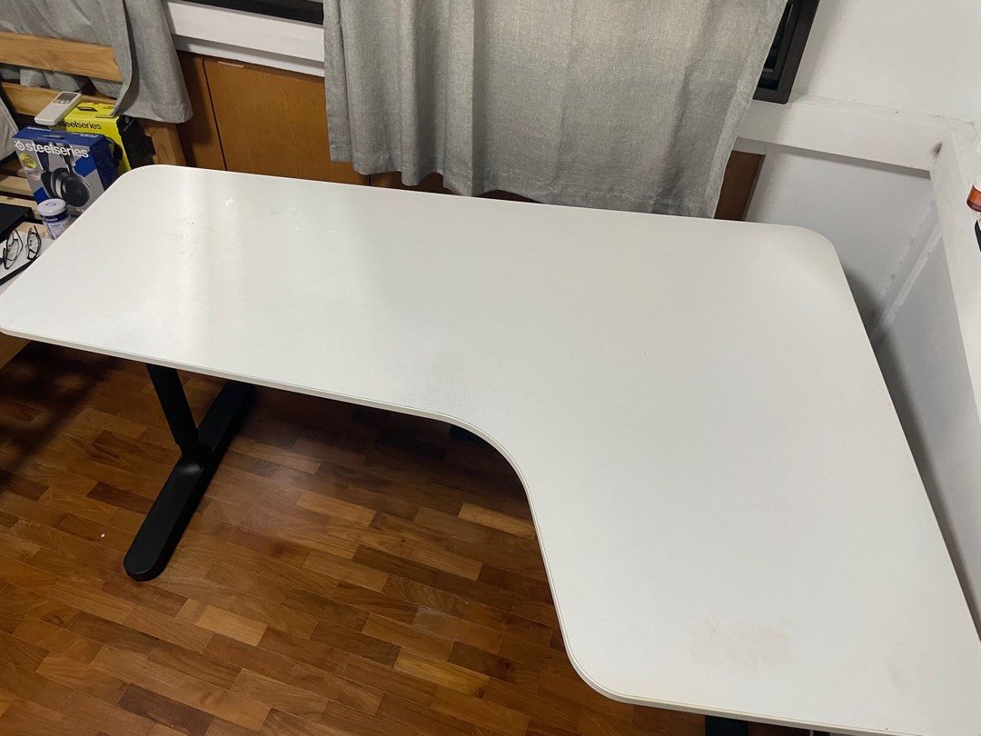IKEA BEKANT (corner desk right), Furniture & Home Living, Furniture ...