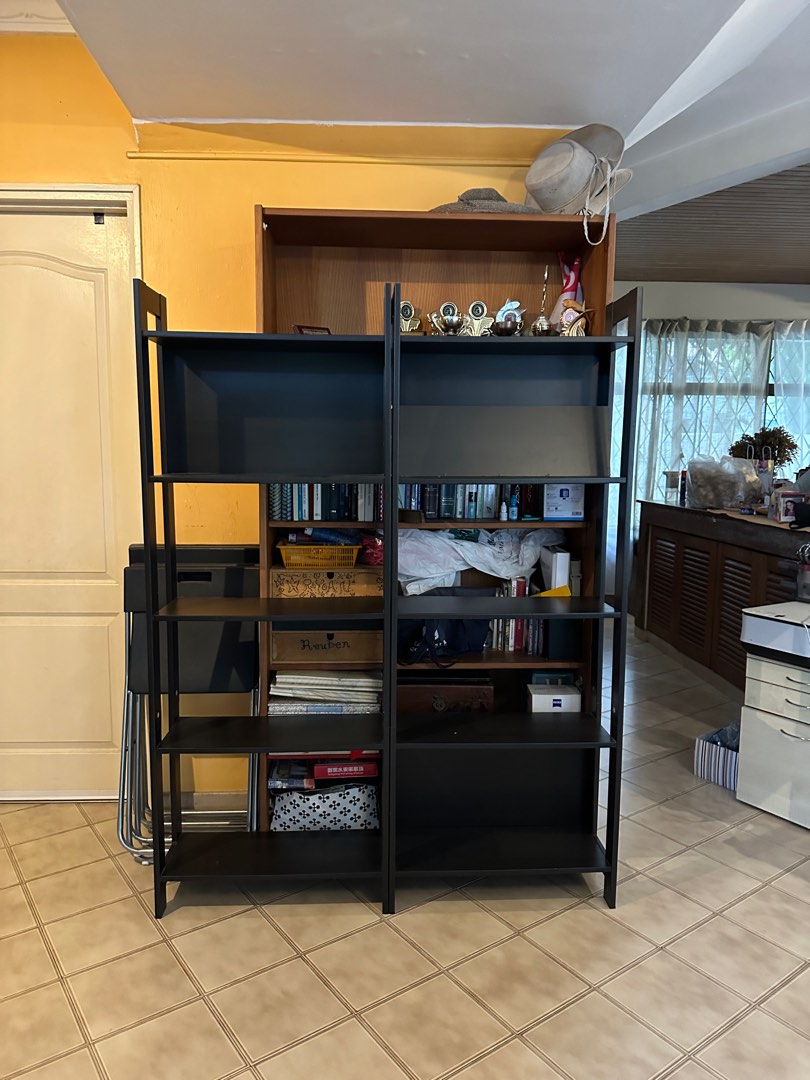 IKEA LAIVA shelving, Black-Brown, Furniture & Home Living, Furniture ...