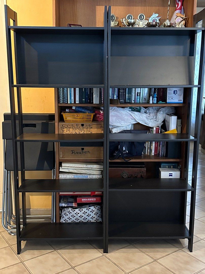 IKEA LAIVA shelving, Black-Brown, Furniture & Home Living, Furniture ...