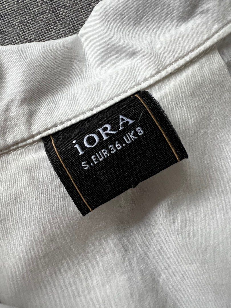 IORA White Blouse, Women's Fashion, Tops, Blouses on Carousell