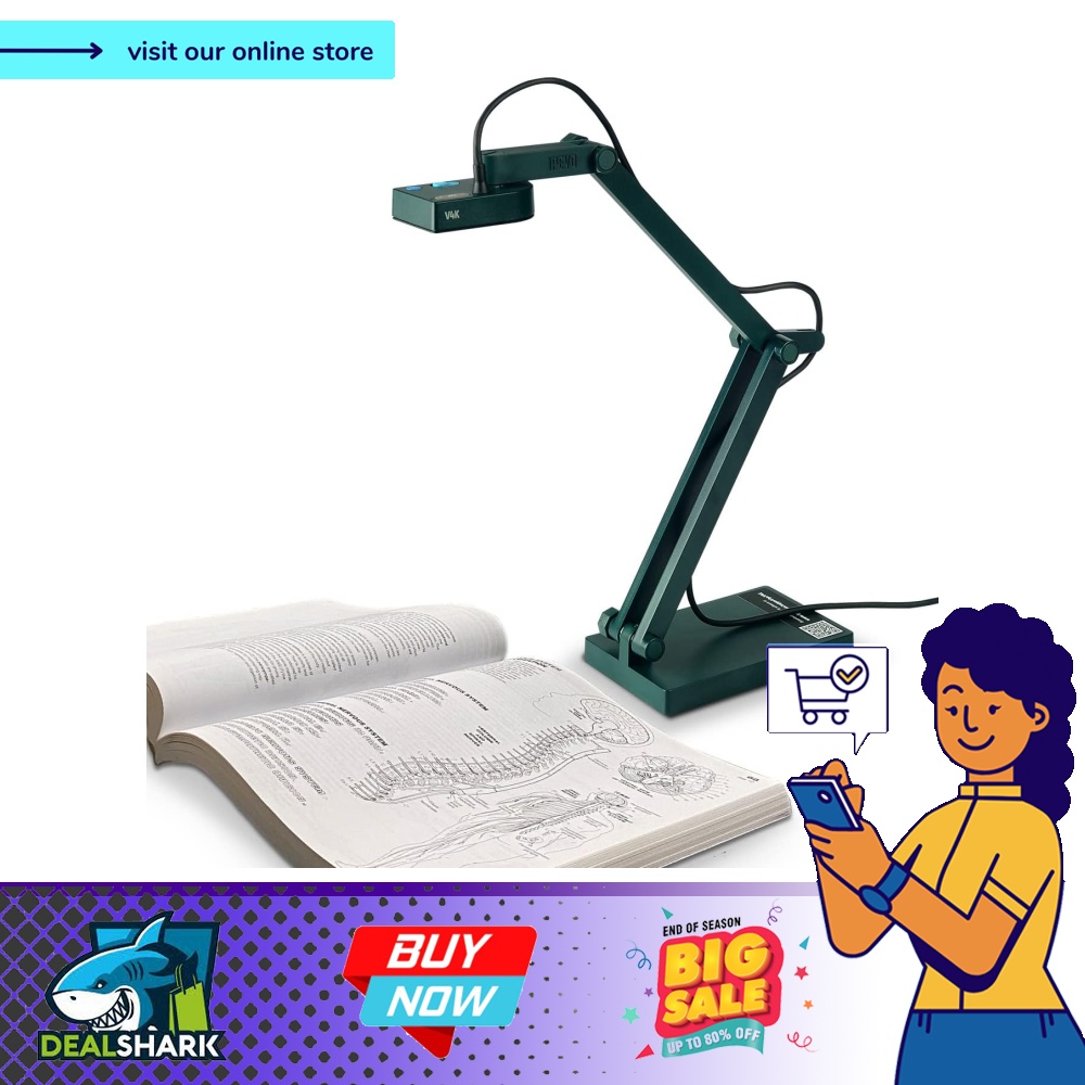 IPEVO V4K Ultra High Definition USB Document Camera (5-880-4-01-00 ...