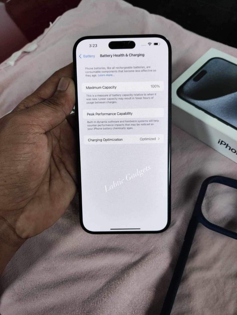 Iphone 15 pro max 256gb Blue Titanium hk variant dual physical sim ...