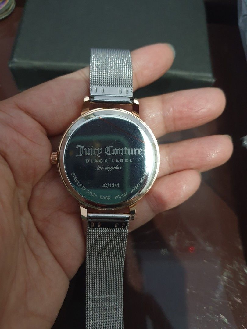 Jam Juicy Counture Black Label, Fesyen Wanita, Jam Tangan di Carousell