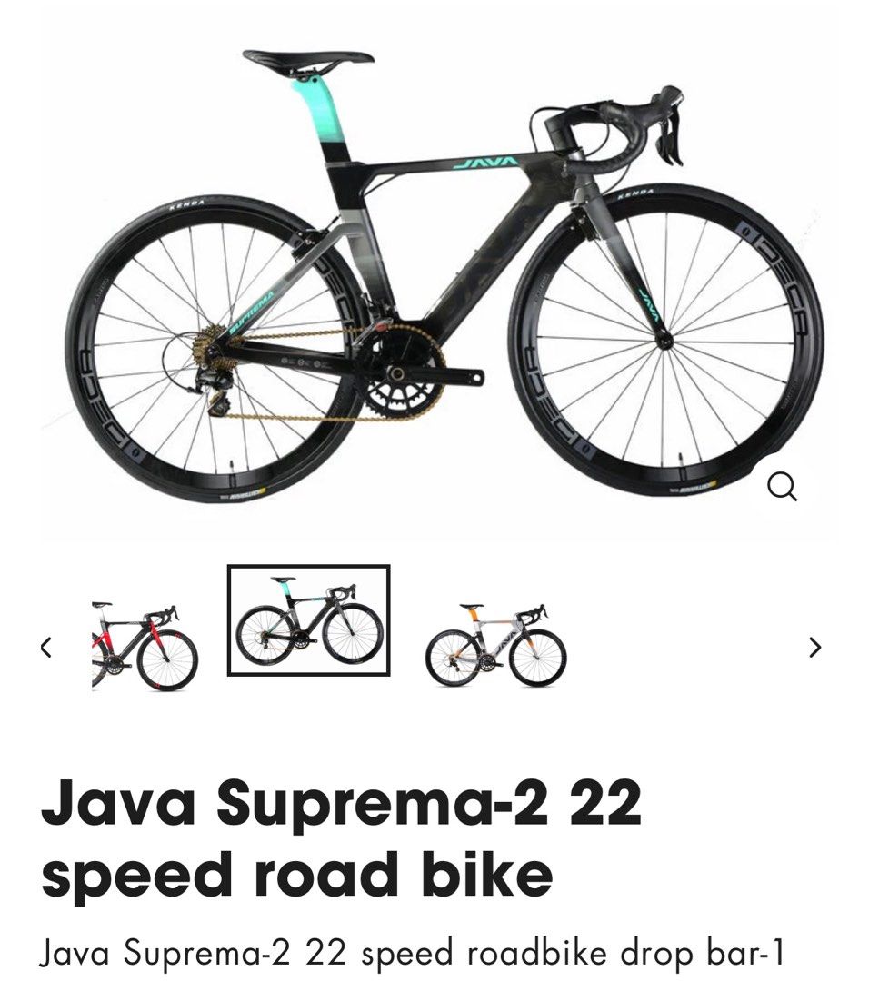 JAVA SUPREMA CARBON ROAD BIKE, Sports Equipment, Bicycles & Parts, Bicycles on Carousell